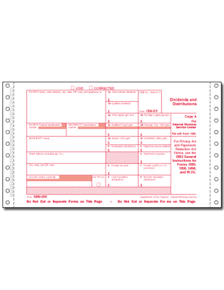 1099 Dividend Forms